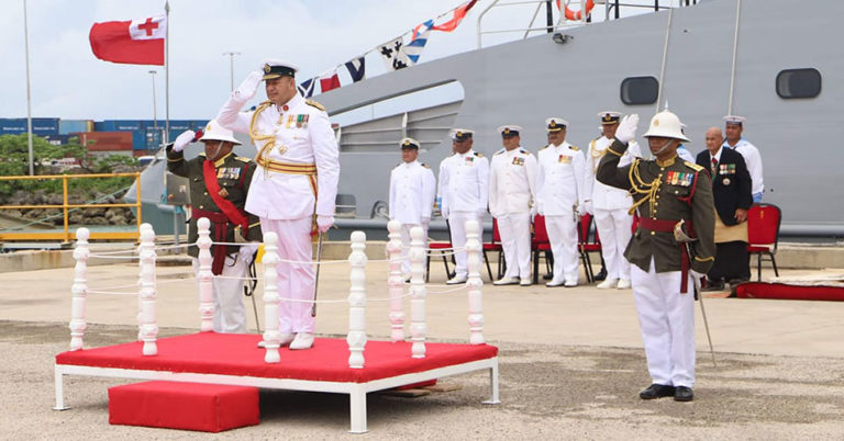 His Majesty King Tupou VI of Tonga commissioned new patrol boat VOEA ...
